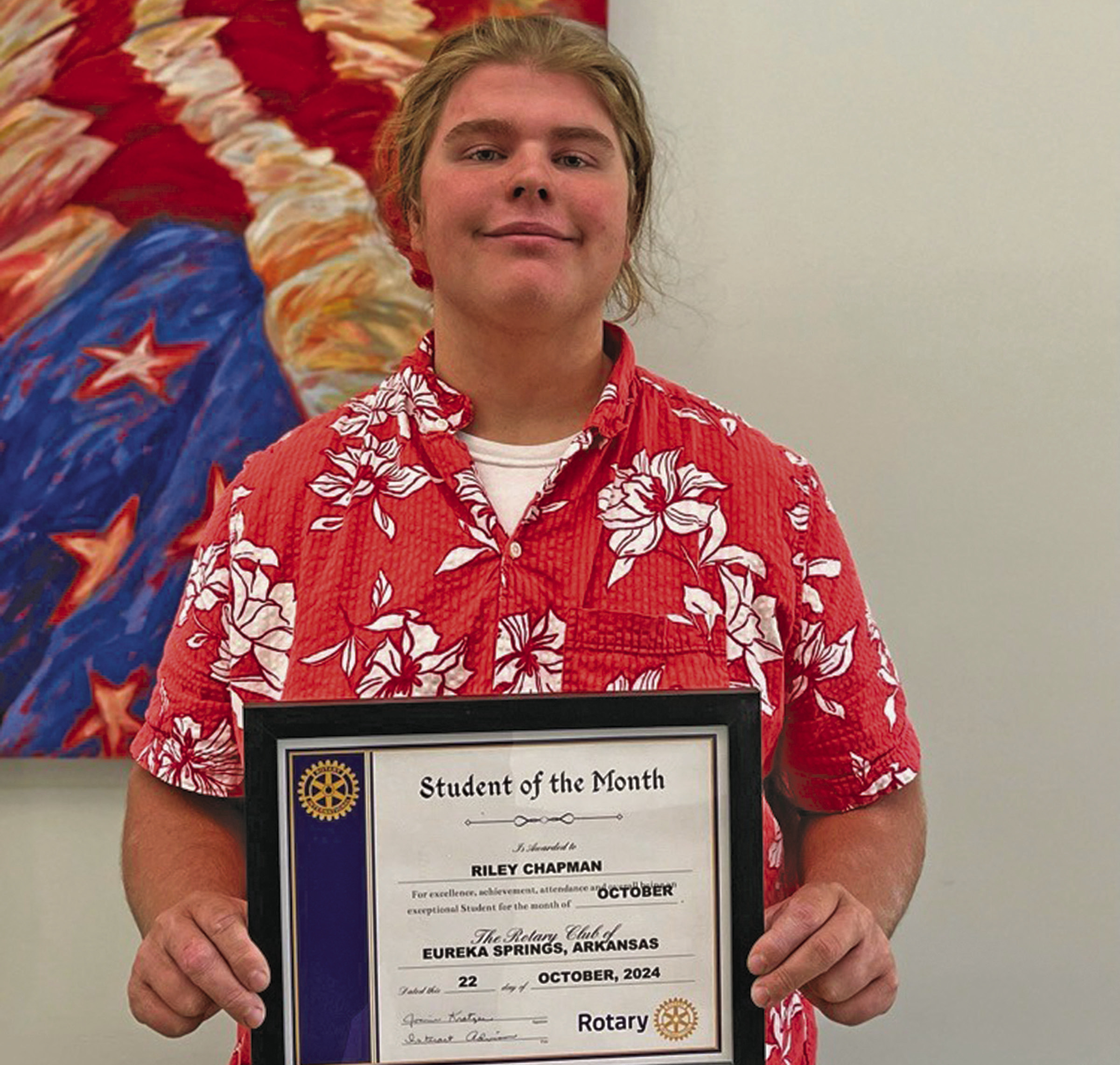 Student of the Month: Riley Chapman - Eureka Spring Times-Echo