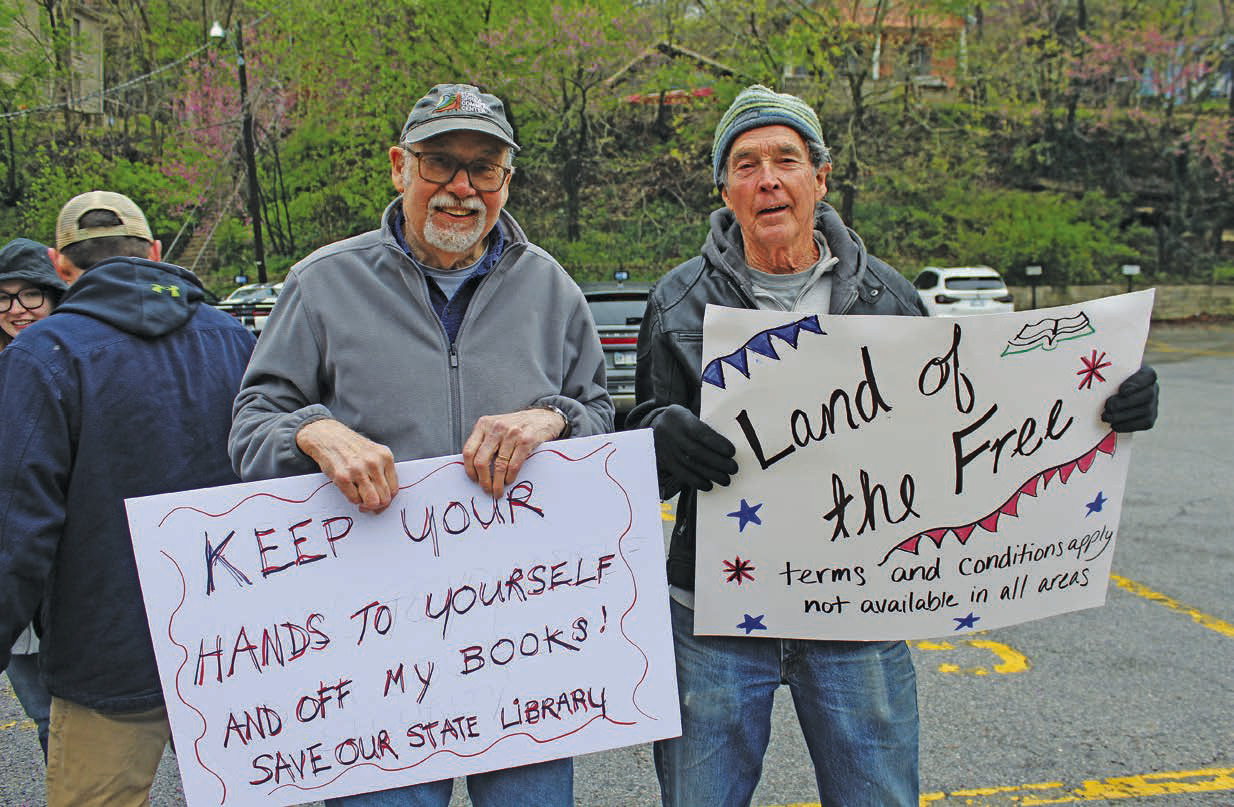 ‘Hands Off Our Books’ - Eureka Spring Times-Echo