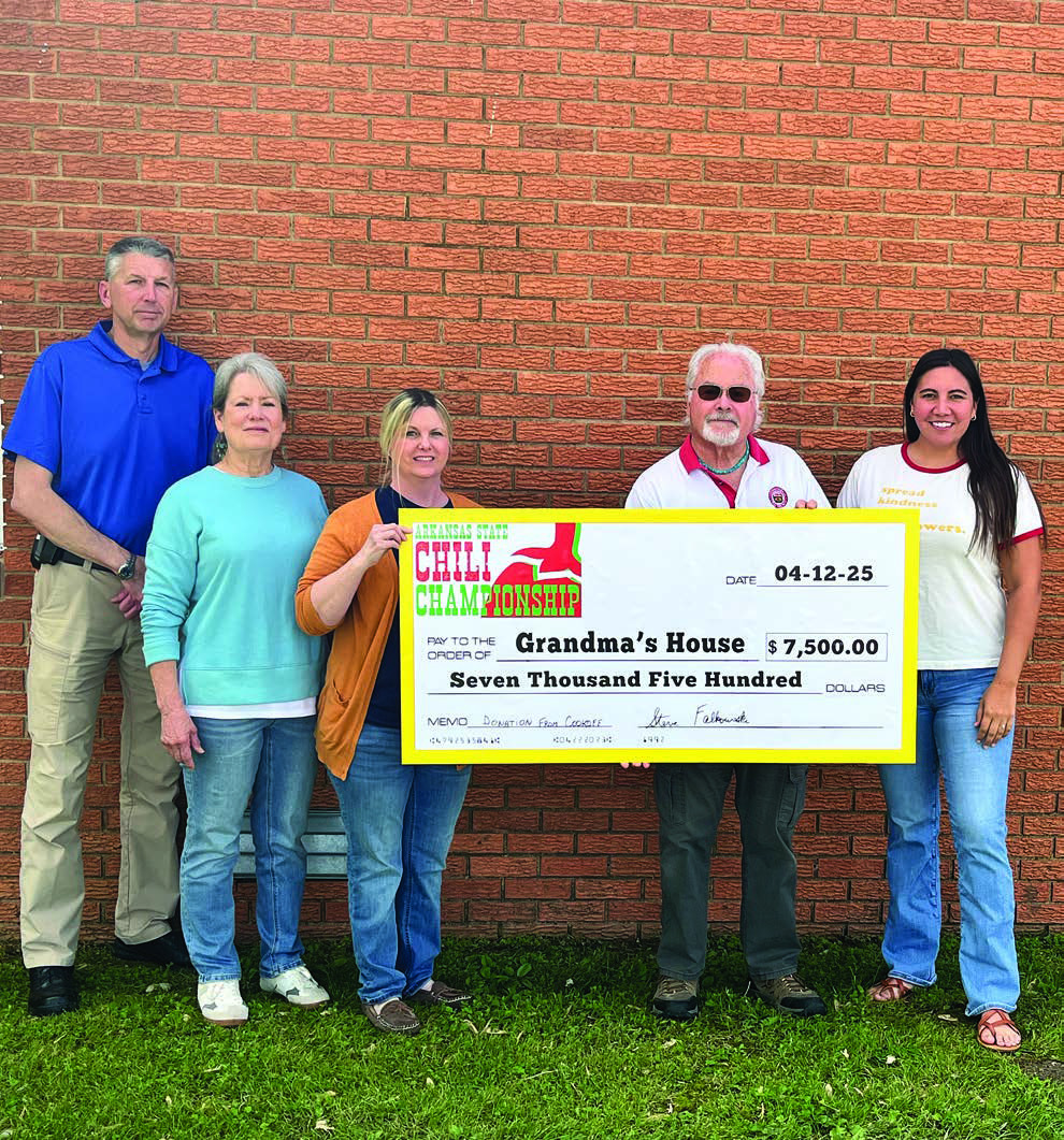 Chili Cookoff Donation - Eureka Spring Times-Echo